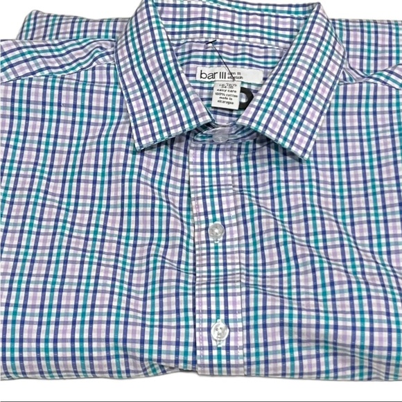 Bar III | Shirts | Bar Iii Large 6 3435 Slim Fit Guc Stretch Blue ...
